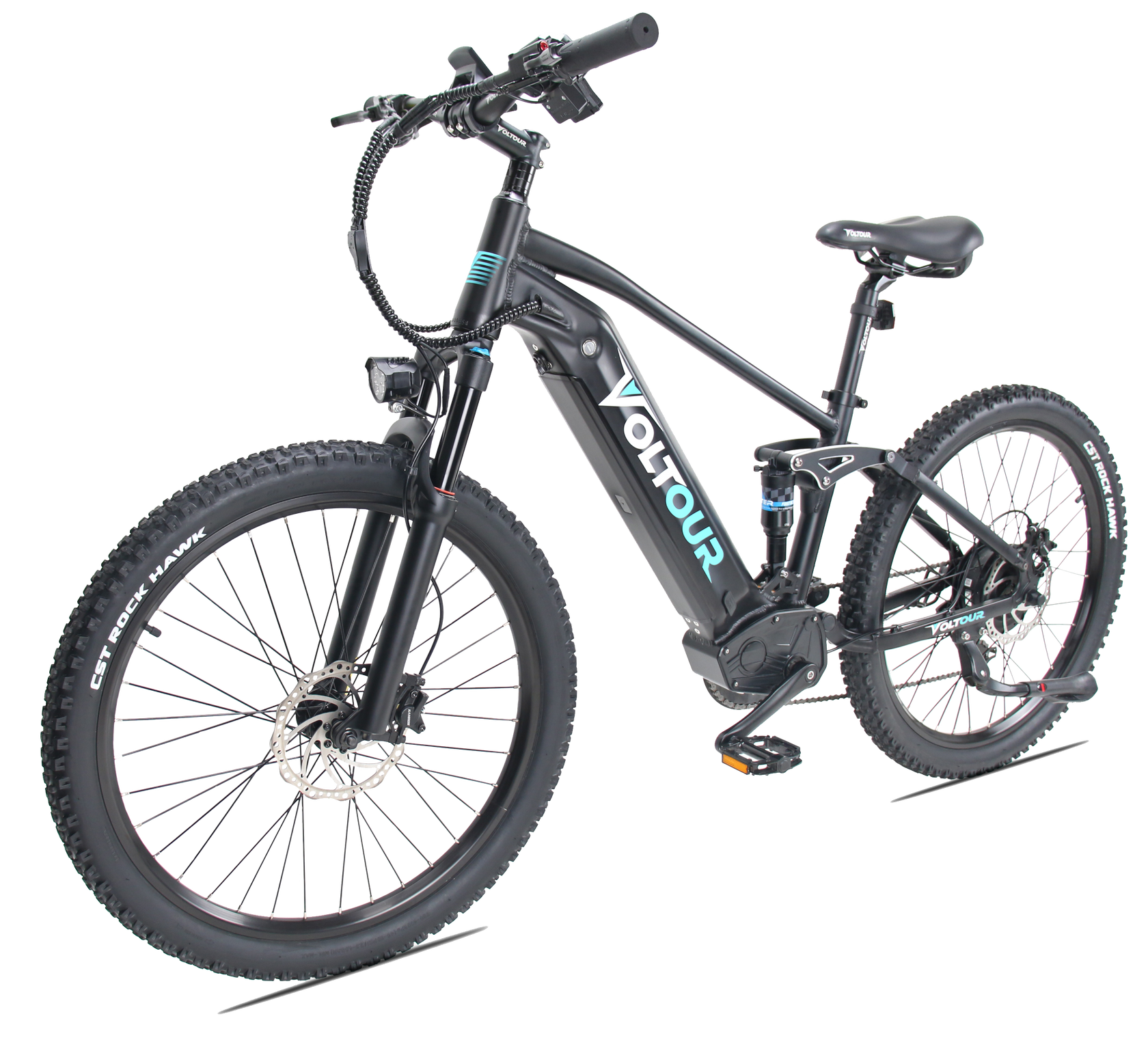 Mountain Electric Bike with 500-Watt Motor | Dual Suspension – Voltour ...
